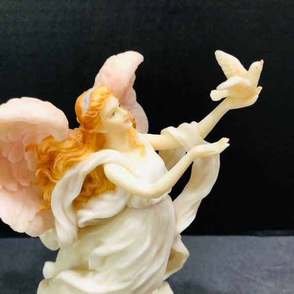 Roman | Accents | Vtg Angels Touch The Dedication Angel Figurine ...